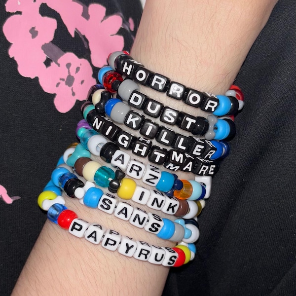 Undertale Inspired Handmade Character Kandi Bracelets - Etsy