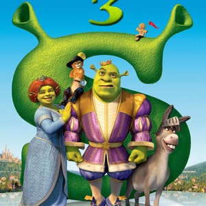 Shrek backdrop banner disney shrek birthday party shrek | Etsy