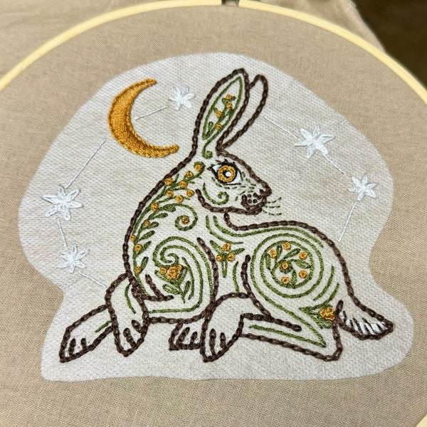 Donkey Embroidery Design ; PDF Pattern Download ; Farm Animal Hand ...