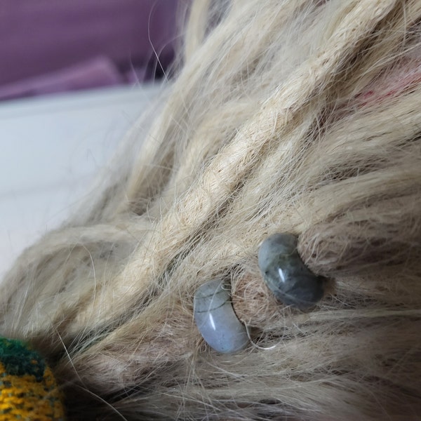 Amethyst Set of 2 Dreadlock Beads Dread Jewelry Accessories Gemstone ...