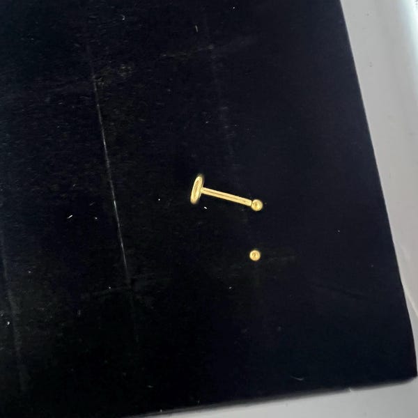 Titanium Tiny Heart Threadless Push Pin Labret, 2/2.5/3/3.5 Star Flat ...