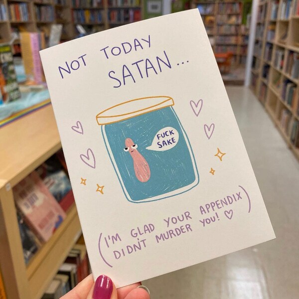 Appendix Get Well Soon Card, Speedy Recovery Appendicitis Friendship ...