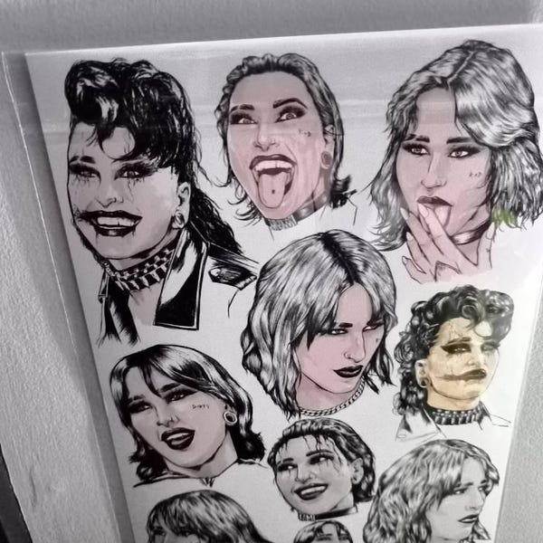 Rhea Ripley Collage A4 Art Print - Etsy