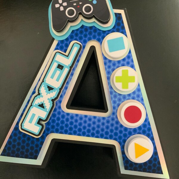 Gamer 3D Letters, Gamer Party Decorations, Gamer Birthday Party, Gamer ...