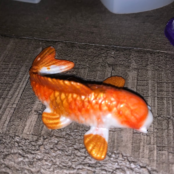 Cute Koi Fish Silicone Mold-lucky Koi Fish Mold-koi Fish Resin Mold-koi ...