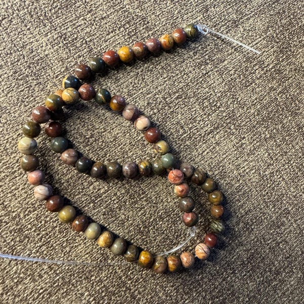 70 Options Natural Gemstone Round Smooth Beads Healing Genuine Stone ...