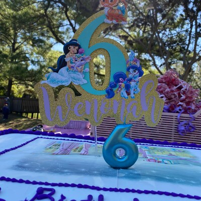 Princess Cake Topper, Number Cake Topper - Etsy