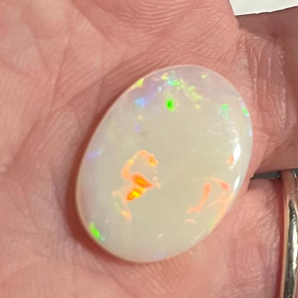 35.00 Carat Natural Australian Opal, Rough Opals Cabochon, Lightning Ridge Australian Opal Raw ...