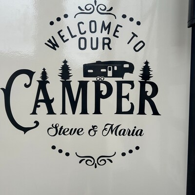 Fifth Wheel Decal Personalized Camper Decal Camping Decal Personalized ...