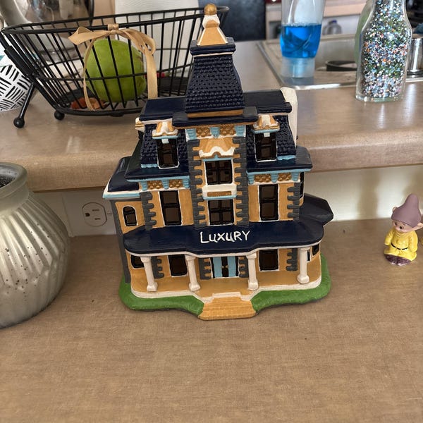 Ready to Paint or Hand Painted Ceramic Bisque Old Water Mill House ...