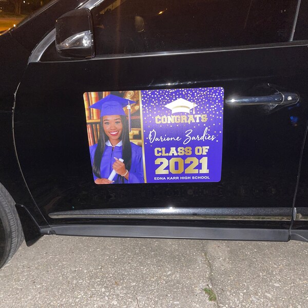 Custom Graduation Car Magnet: Class of 2025 Parade Decor - Etsy