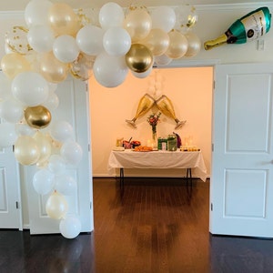 Champagne Celebration Balloon Garland DIY Kit 5' to 25', Includes ...