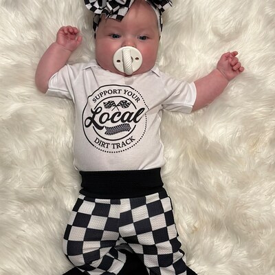 Baby Racing Outfit/toddler Racing Outfit/ Racing Bells/racing Onsie ...