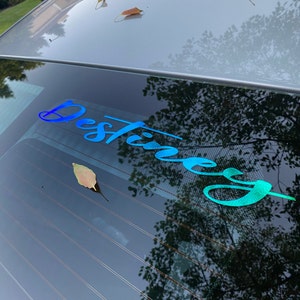 Custom Windshield Decals Word and Number Car Truck Window - Etsy