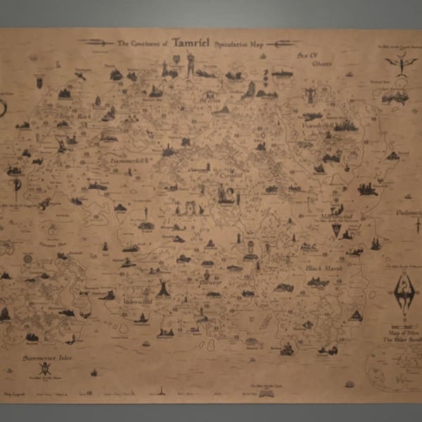 Map of Frank Herbert's DUNE Series, Arrakis World Map 70100cm, Caladan ...