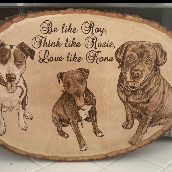 Personalized Family Tree Pyrography Plaque - Custom Wood Burning Art - Etsy