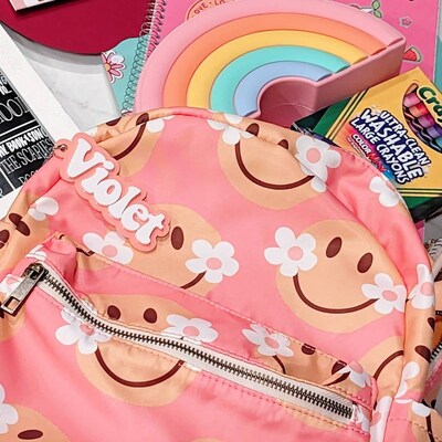 Personalized Backpack Name Tags/ Keychains // Backpack Keychains// Bag ...