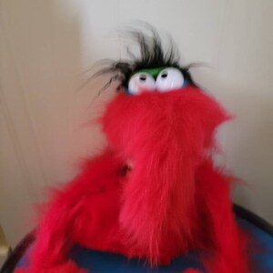 Red Fuzz-pro Professional Monster Hand Puppet - Etsy