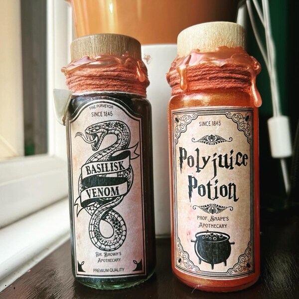 Wizard Potion Labels Printables, HP Polyjuice Potion Label, Editable ...