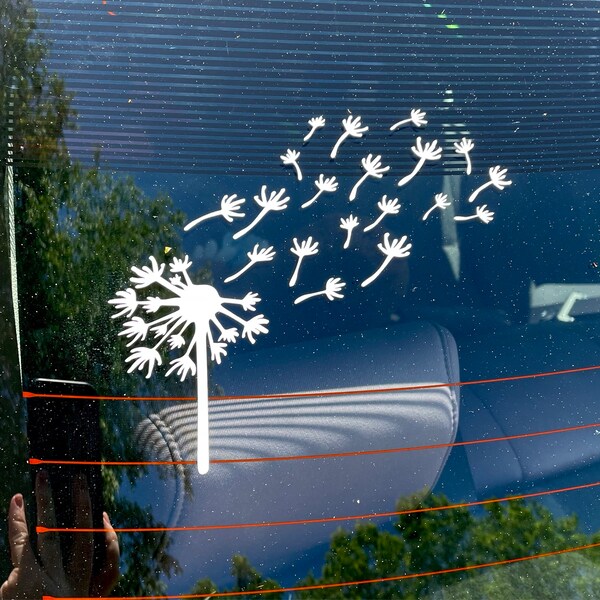 Dandelion Flower Decal Bumper Sticker Window Vinyl Decal - Etsy