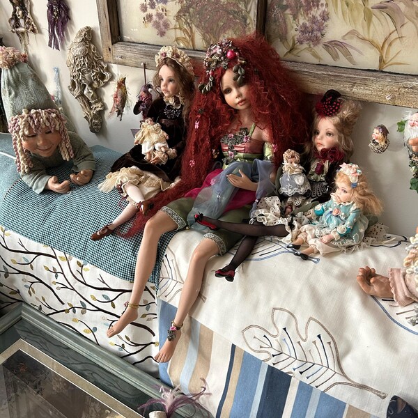 Bjd Custom Q Baby,small Blonde Doll With a Moving Body,q Baby,bjd Doll ...