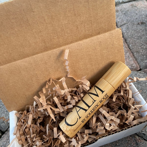 Calm Essential Oil Bamboo Roller | Relaxing Gift for Her, Gift for New ...