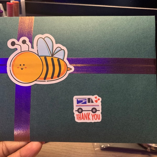 Postal Worker Thank You, Sticker Sheet, Mail Carrier, Package Stickers ...