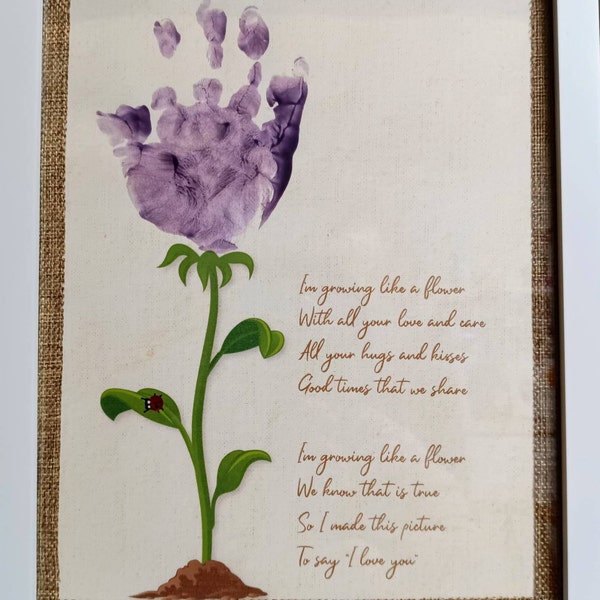 We're Growing Like a Flower / Hands Handprint Art / Kids Baby Toddler ...