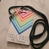 Boho Rainbow Theme Classroom Hall Pass, Personalized, Set of 10 - Etsy