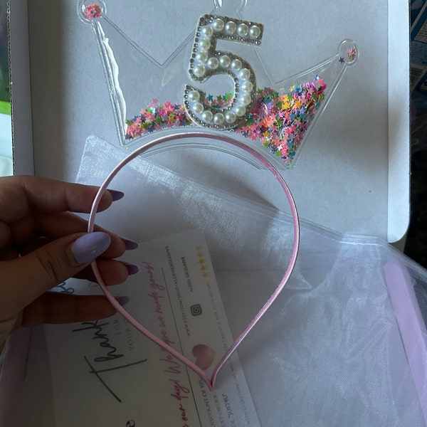Birthday Girl Party 4th 5th 6th 7th Birthday Crown Alice Band Headband ...