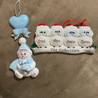 Personalized Gingerbread Family Tree, Family of 8 - Etsy