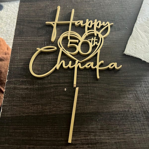 Happy 30th Birthday Cake Topper, Happy Birthday Cake Topper, Custom ...