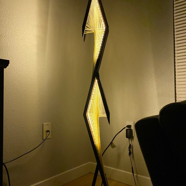 SEROTONIN AFTERGLOW Floor Lamp Ambient Neon Light Pink Blue Bedroom ...