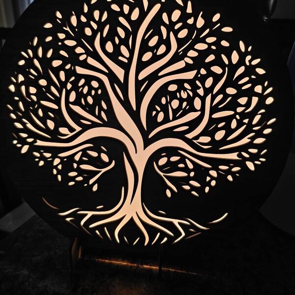 The Tree of Life LED Lamp, Meditation Lamp, Spiritual Decor, Yoga ...