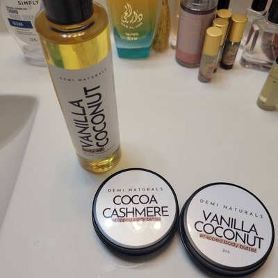Body Oil Vanilla Coconut, Massage Oil, Dry Skin Oil, Demi Naturals - Etsy