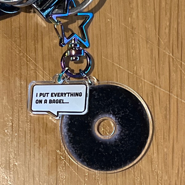 Everything Everywhere All at Once Keychain • Everything Bagel • Acrylic ...