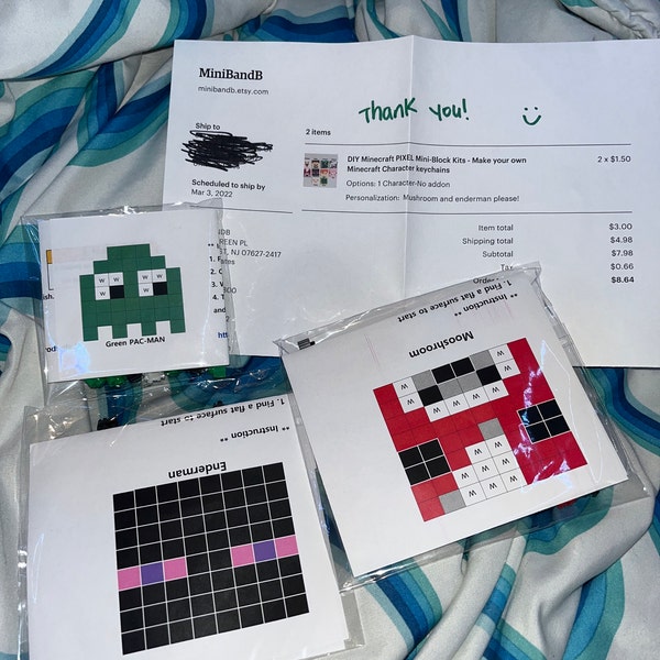 DIY Minecraft PIXEL Mini-block Kits - Make Your Own Minecraft Character ...