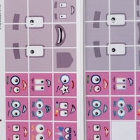 Numberblocks 41-60 Faces / for 2cm Cubes / A5 Sticker Printing ...