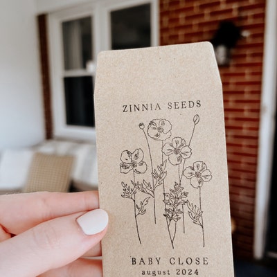 Custom Seed Packet Stamp Wildflower Seed Stamp Seed Labeling Stamp From ...