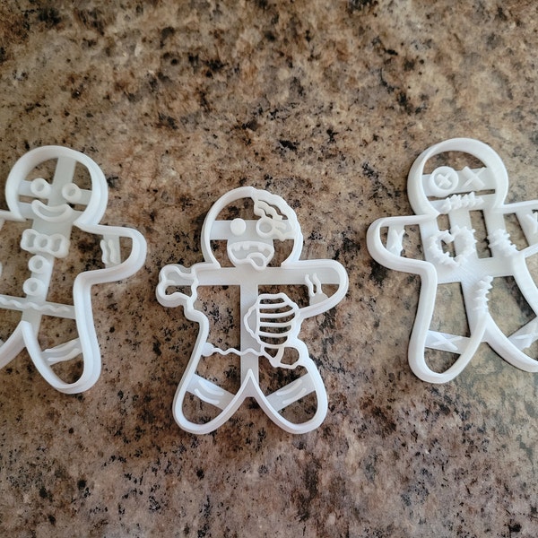 Zombie Gingerbread Man Cookies Cutters | Biscuits Cutter | One of a ...