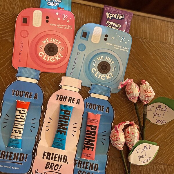 Instant Camera Valentines, Valentine Printable, Camera Valentine, Kids ...