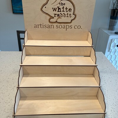 Customizable Laser Engraved Peg Display Stand, Great for Keychains and ...