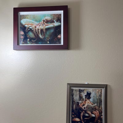 Siren Reading a Book Fine Art Print Surreal Fantasy Wall Decor, Moody ...