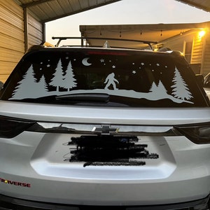 Mountains Forest Scene Vinyl Decal V3 Camper RV Travel Trailer Graphics ...