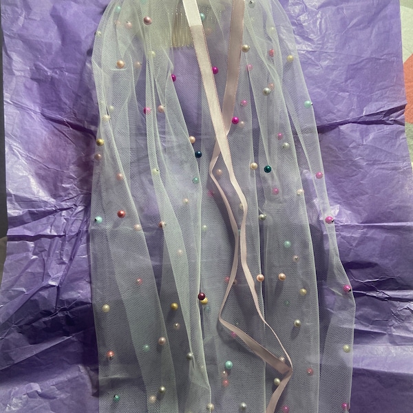 Sequin Hen Party Veil Bride to Be Veil Gift Bachelorette Veil Sparkly ...