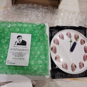 Kevin Malone Broccoli Clock the Office Gag Gift or Funky Home Decor ...