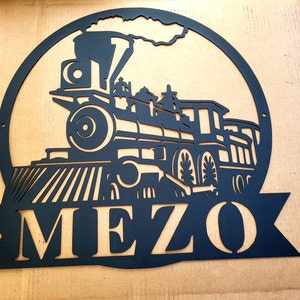 Train Metal Sign, Custom Train Sign, Personalized Train Sign, Railroad ...