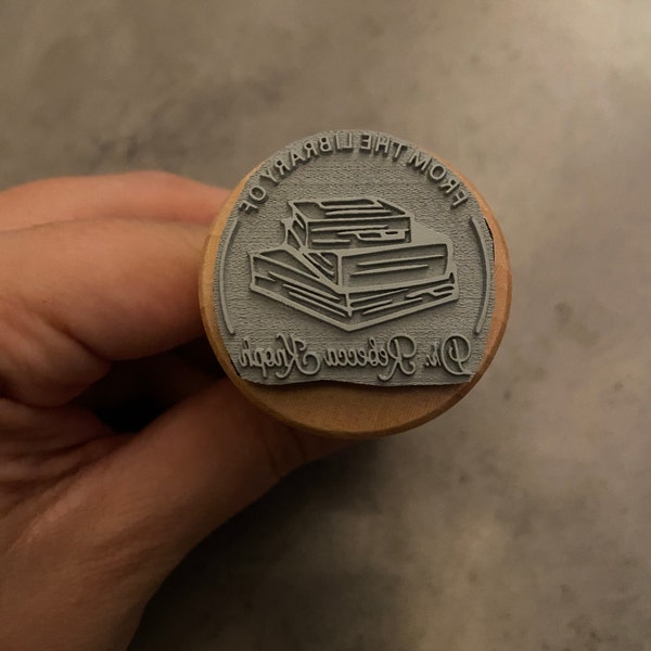 SELF INKING STAMP, Book Stamp, Custom Library Stamp, Library of Stamp ...
