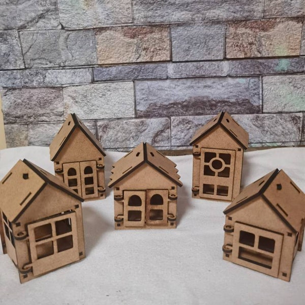 Advent Calendar SVG | 24 Laser Cut Houses | Christmas Village Template ...