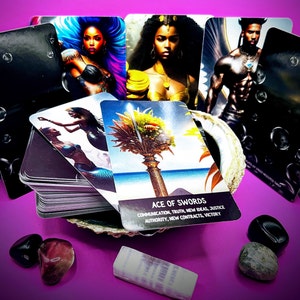 Physical Features Characteristics Oracle Cards Deck 78 Tarot Size Cards ...